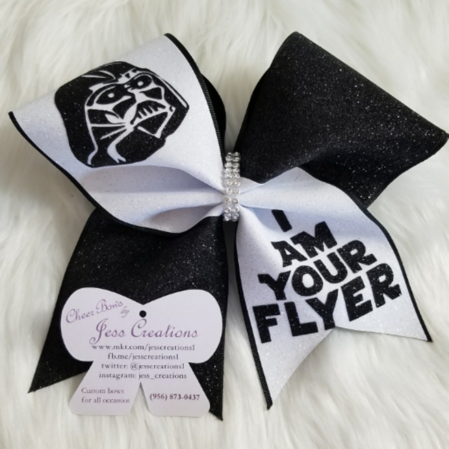 I Am Your Flyer Cheer Bow – Jess Creations LLC